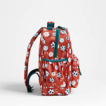 Soccer Print Personalized Medium Kids School Backpack with Side Pockets ...