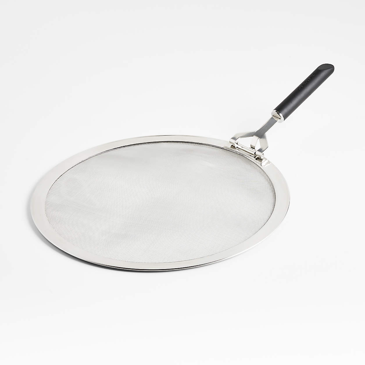 Crate & Barrel Black Soft-Touch Splatter Guard + Reviews | Crate & Barrel