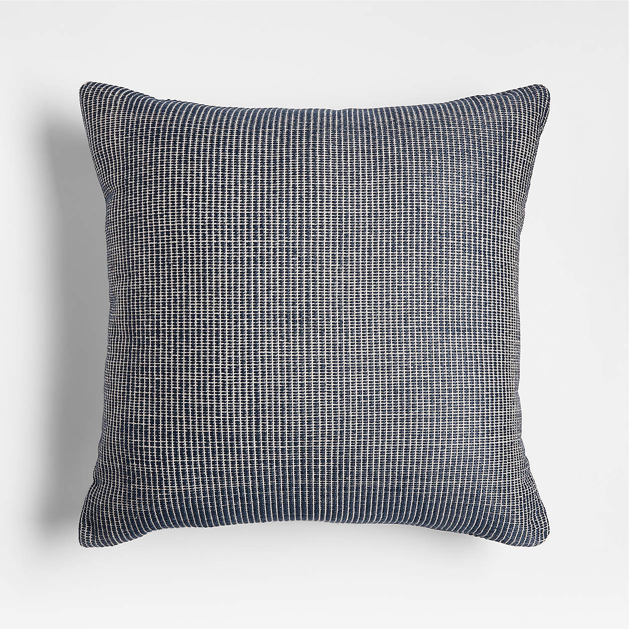 Deep Indigo Blue 20"x20" Soft Textured Indoor/Outdoor Throw Pillow ...