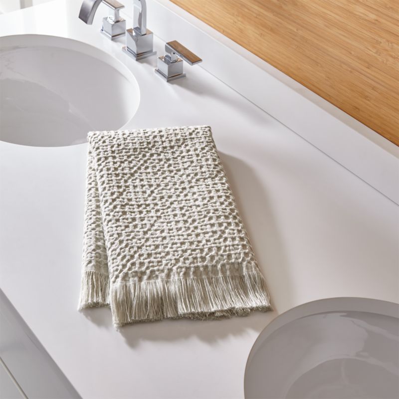 Sola Stone Guest Towel + Reviews | Crate & Barrel