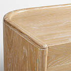 Soleri Cerused Natural Oak Wood 6-Drawer Dresser + Reviews | Crate & Barrel