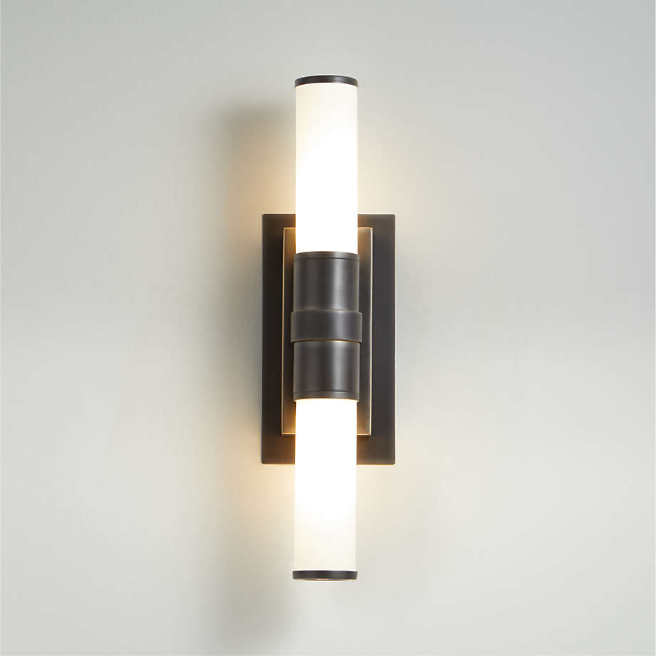Solina Bronze LED Wall Sconce + Reviews | Crate & Barrel