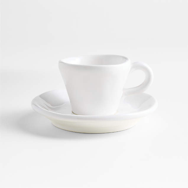 Aspen 12-oz. Cappuccino Cup with Saucer + Reviews | Crate & Barrel Canada