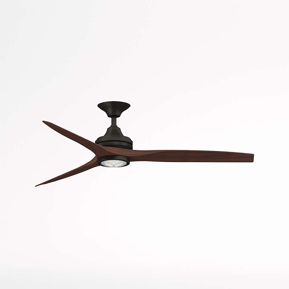 Fanimation Spitfire 60" Dark Bronze/Whiskey Wood Indoor/Outdoor Ceiling ...