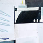 'Spontaneous Grid II' Framed Layered Paper Wall Art Print 38.5"x38.5 ...