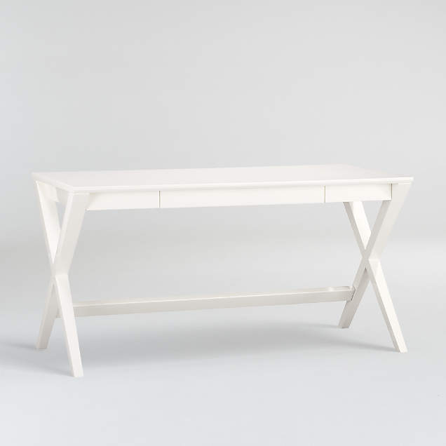 Sawyer White Desk + Reviews | Crate & Barrel