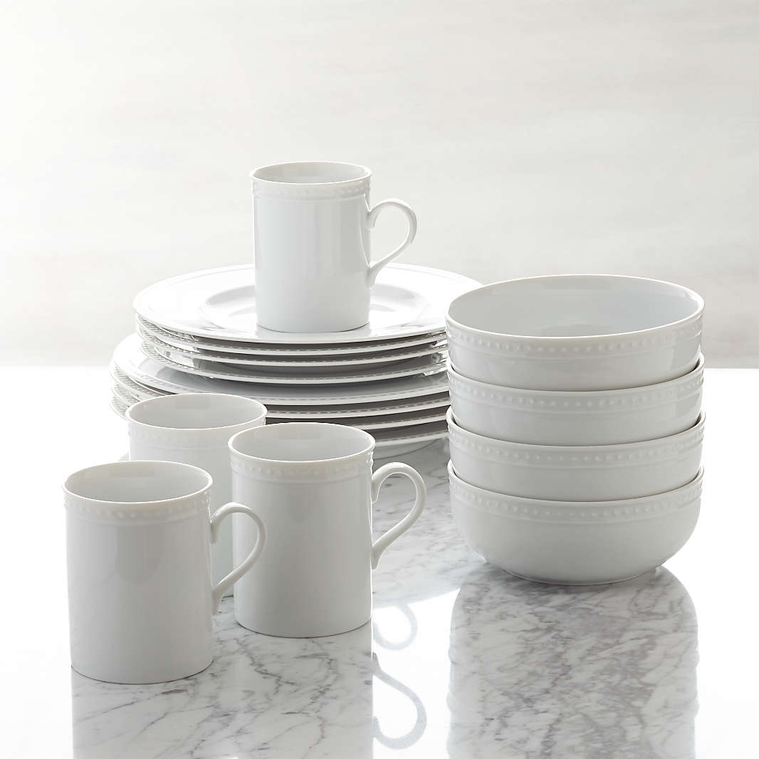 Staccato Wide-Rim Porcelain Dinnerware | Crate & Barrel Canada