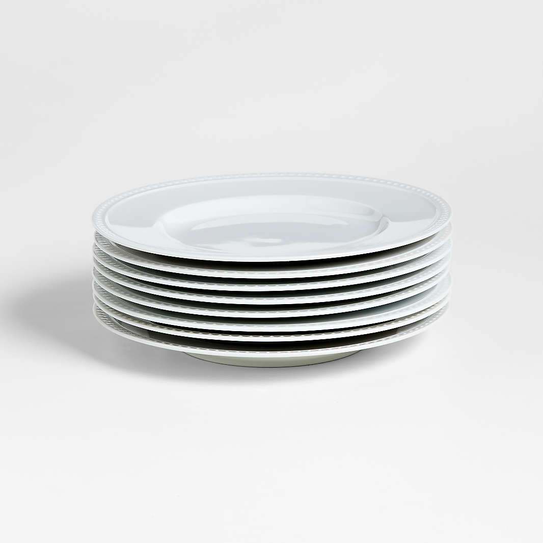 Porcelain Salad Plates & Small Porcelain Plates | Crate & Barrel