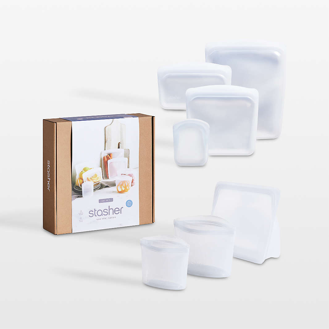 Stasher Bags: Stasher Reusable Silicone Storage Bags | Crate & Barrel