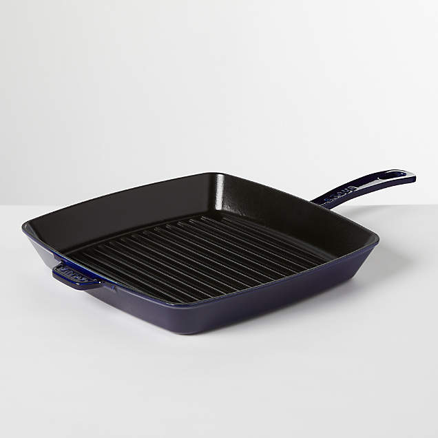 Staub Dark Blue Rectangular Bakers, Set of 3 + Reviews | Crate & Barrel