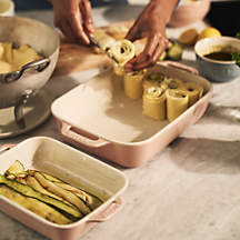 Staub Macaron Pastel Pink Rectangular Bakers, Set of 2 + Reviews ...