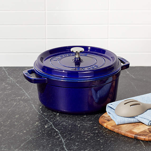 Staub 7-Qt White Cocotte + Reviews | Crate & Barrel