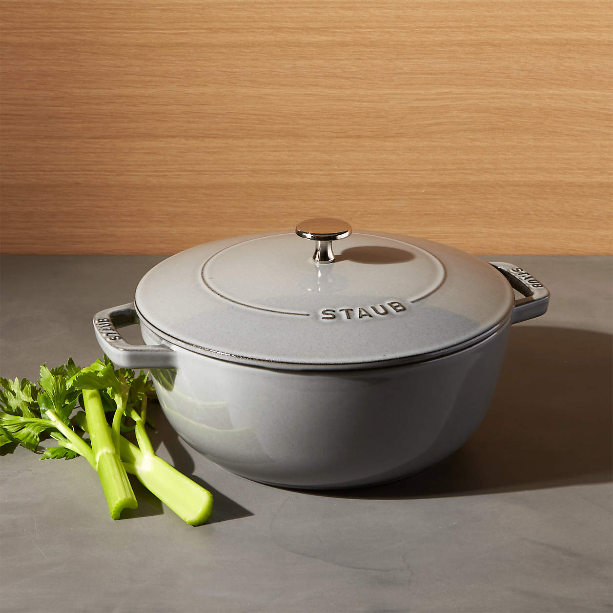 Staub 3.75-Qt. Graphite Grey Essential French Oven + Reviews | Crate ...