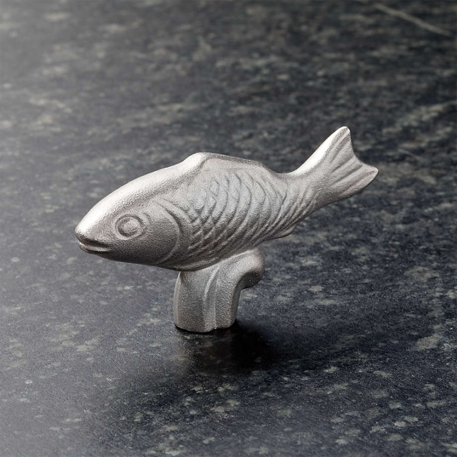 Staub Fish Animal Knob | Crate & Barrel