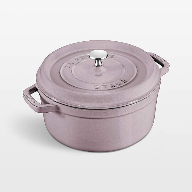 Staub 4-Qt Basil Round Cocotte + Reviews | Crate & Barrel