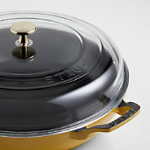 Staub 3.5-Qt. Citron Braiser with Lid | Crate & Barrel