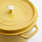 Staub 7-Qt. Citron Round Cocotte + Reviews | Crate & Barrel