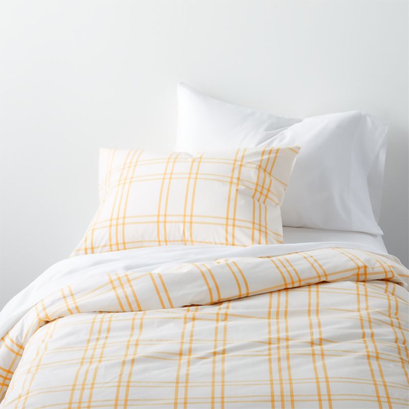 Stax Kids Organic Cotton Yellow Duvet Cover | Crate & Kids