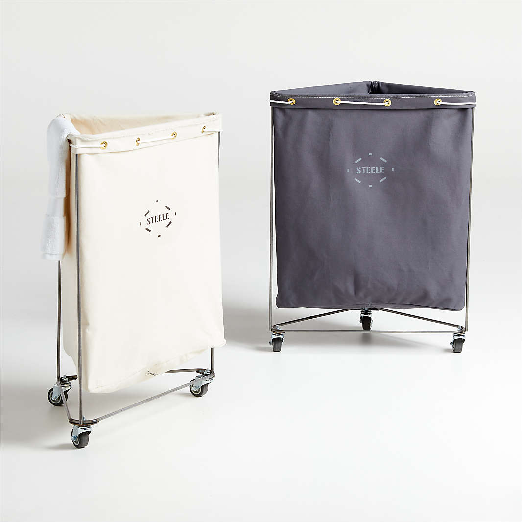Steele Canvas Basket Corp: Steele Hampers & Laundry Carts | Crate & Barrel