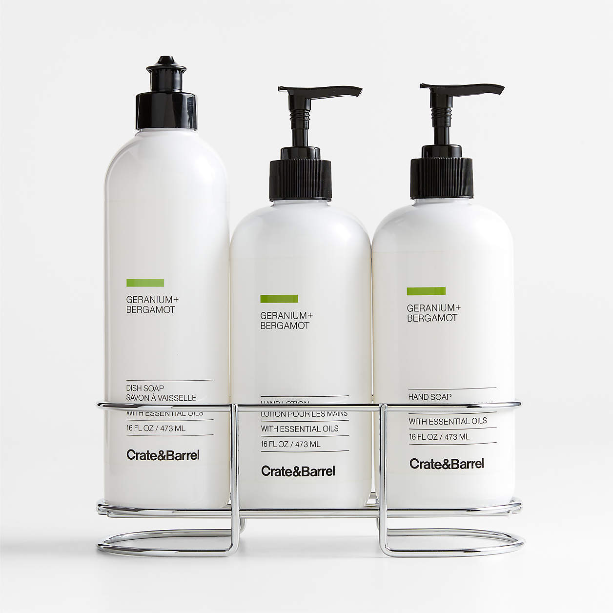 Stainless Steel Geranium + Bergamot 4-Piece Kitchen Set | Crate & Barrel