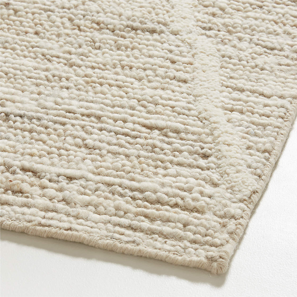 Stowe Wool Handwoven Taupe Moroccan-Style Rug Swatch 12"x18" | Crate ...