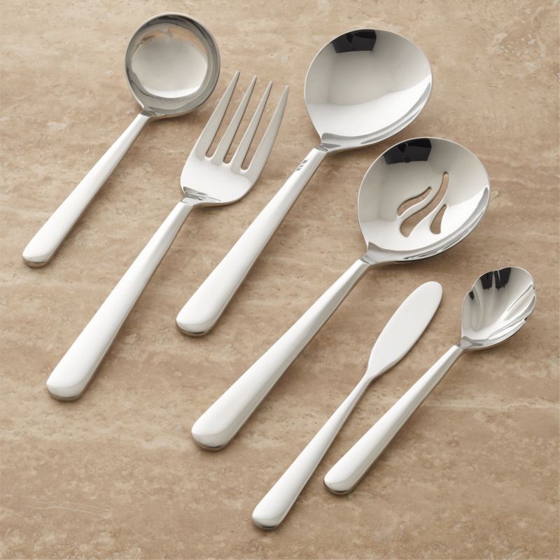 Strand 6-Piece Serving Set | Crate & Barrel
