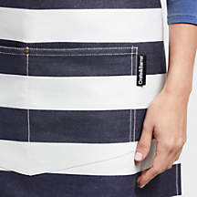 Stripe Indigo Organic Cotton Apron | Crate & Barrel