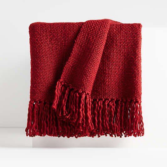Fringe Blankets | Crate and Barrel
