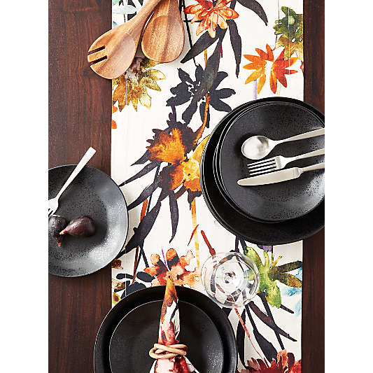 Black Salad Plates & Small Black Plates | Crate & Barrel
