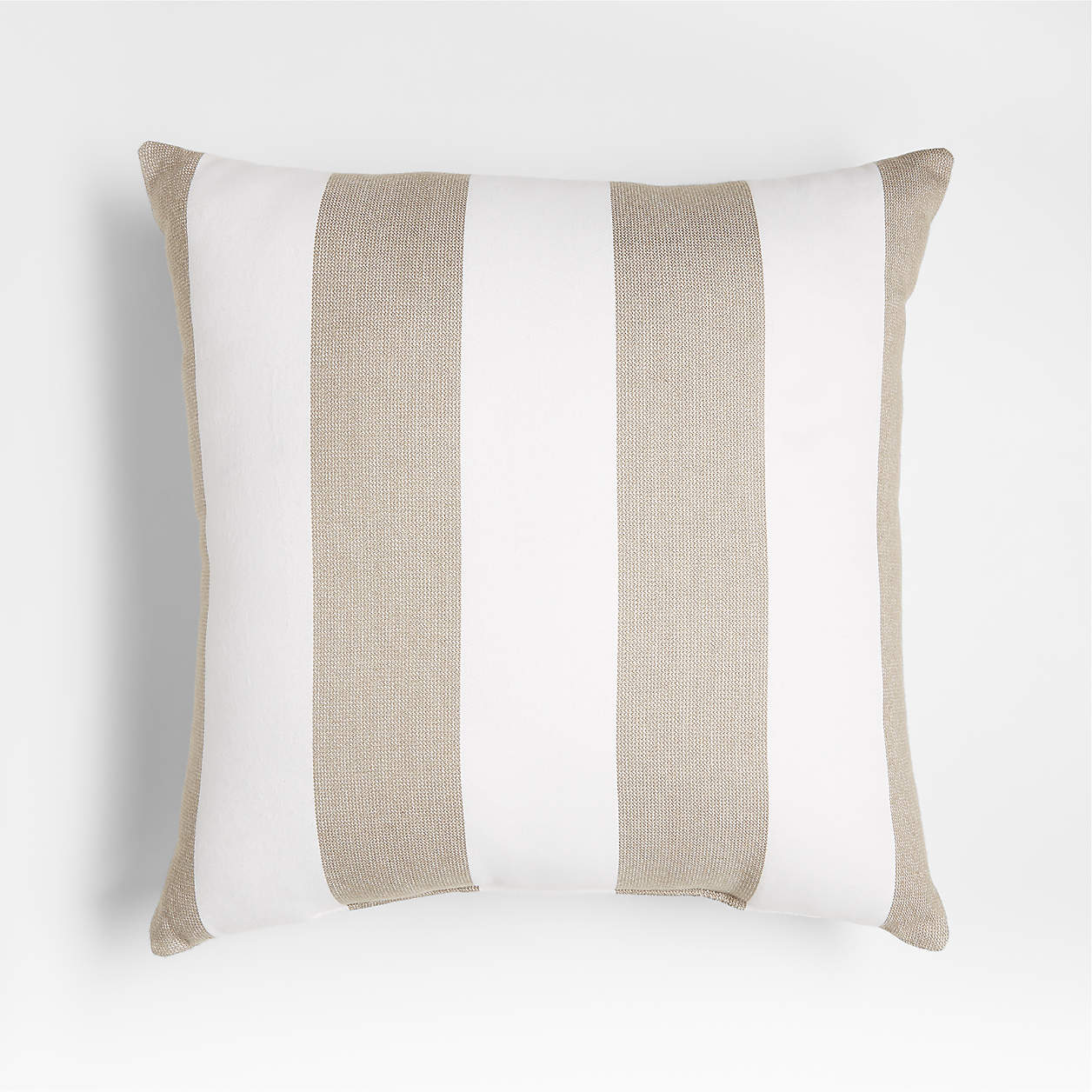 Sunbrella 20"x20" Tan Cozumel Cabana Stripe Outdoor Throw Pillow ...