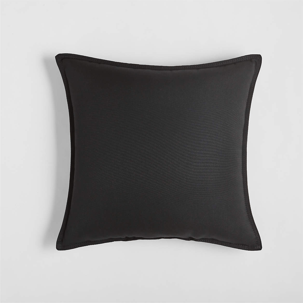 Sunbrella Black 20"x20" Outdoor Pillow + Reviews | Crate & Barrel
