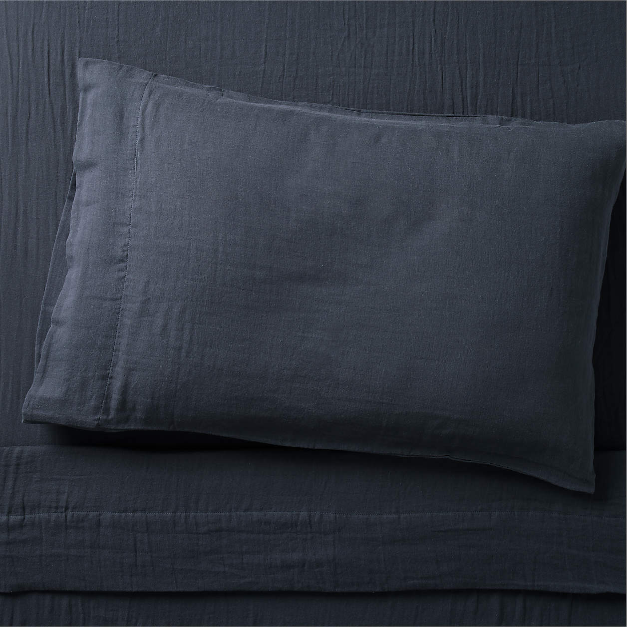 Supersoft Midnight Navy Blue Organic Cotton Gauze Kids Sheet Set ...