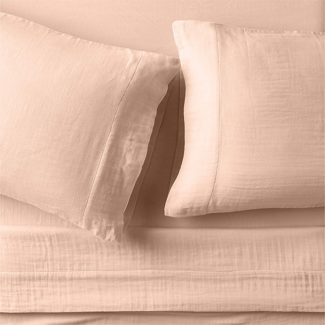 Supersoft Kids Elegant Pink Gauze Organic Cotton Queen Sheet Set ...