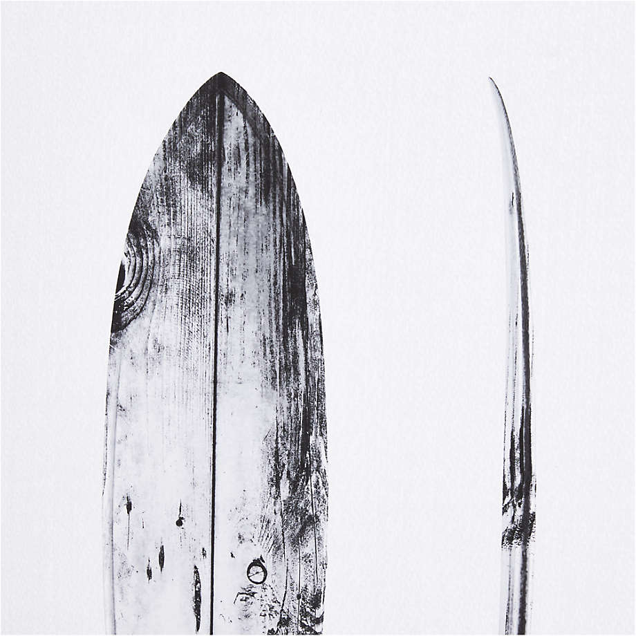 Surfboard Drawing Black White