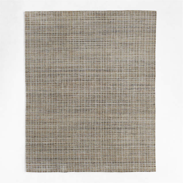 Talence Checkered Sand Beige Rug Swatch 12"x18" | Crate & Barrel