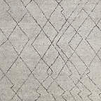Tangier Wool Moroccan Grey Area Rug 10'x14' + Reviews | Crate & Barrel