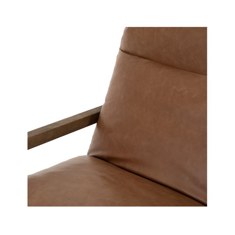 Tanner Chaps Saddle Leather Chair + Reviews | Crate & Barrel