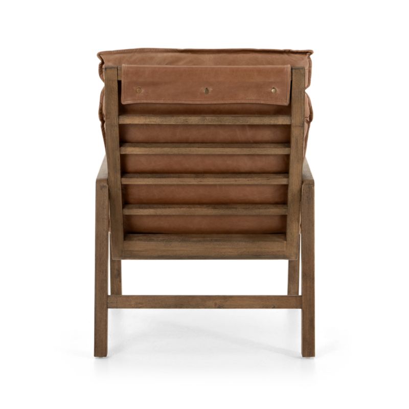 Tanner Chaps Saddle Leather Chair + Reviews | Crate & Barrel