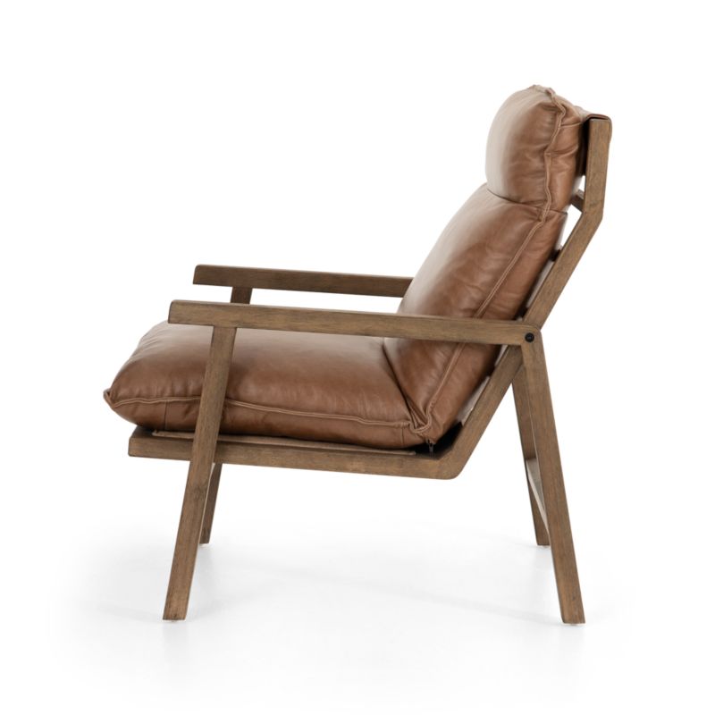 Tanner Chaps Saddle Leather Chair + Reviews | Crate & Barrel