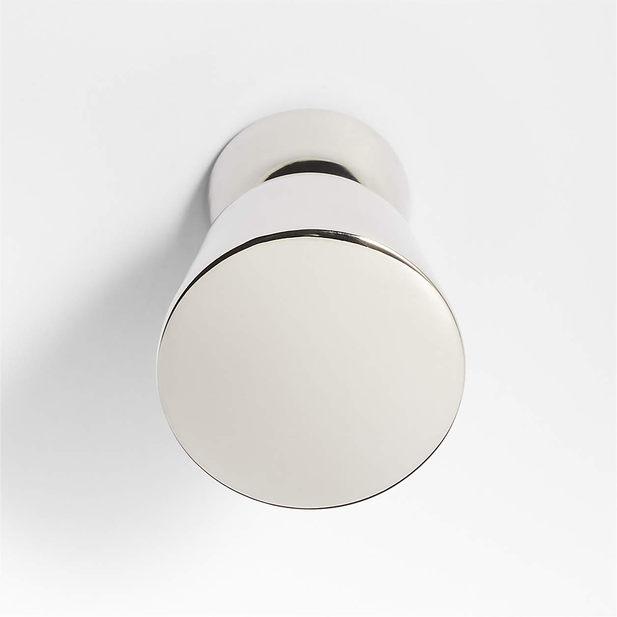 Taper Round Polished Chrome Cabinet Knob | Crate & Barrel