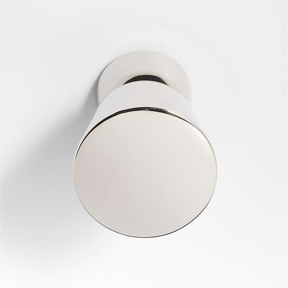 Taper Round Polished Chrome Cabinet Knob + Reviews | Crate & Barrel