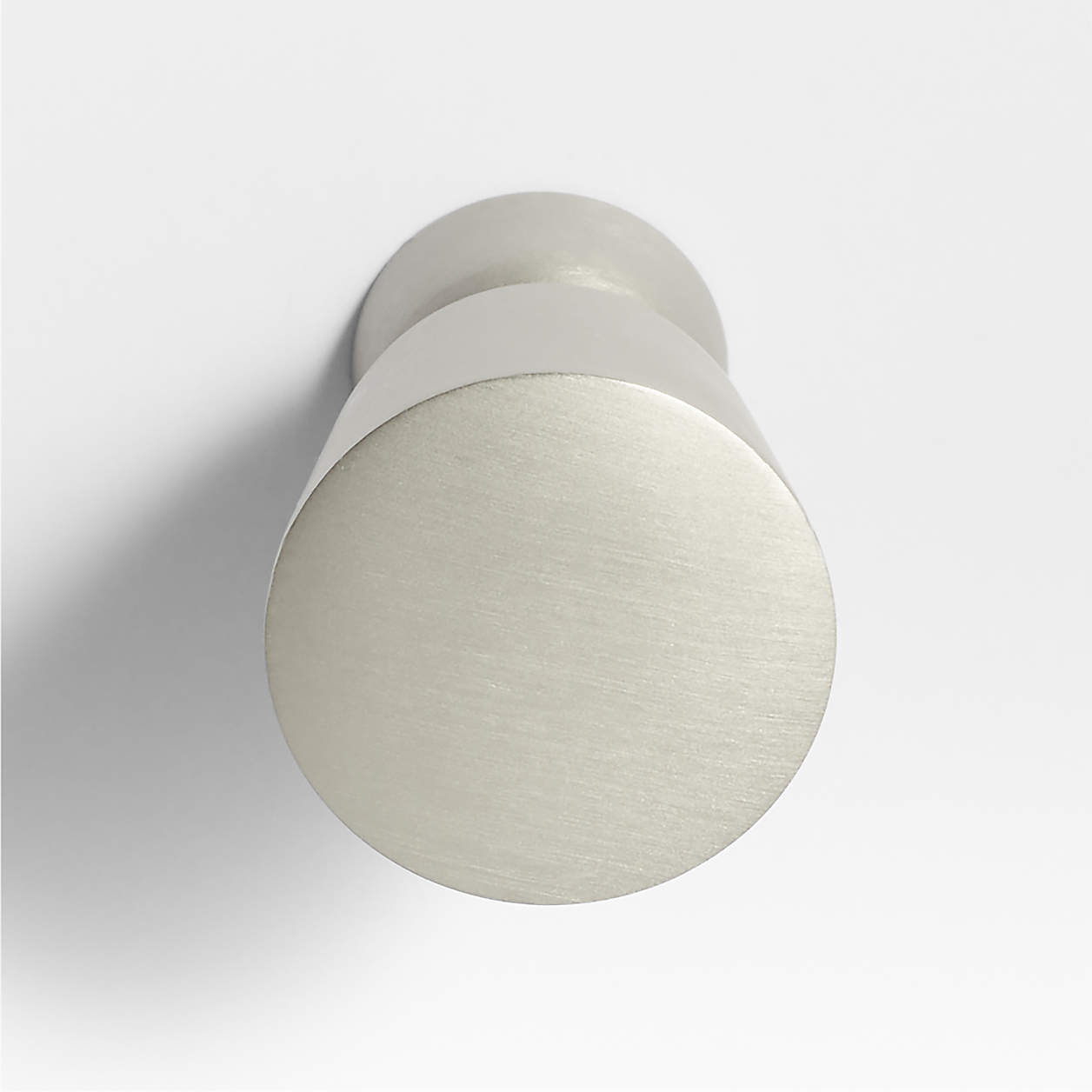 Taper Round Brushed Nickel Cabinet Knob + Reviews | Crate & Barrel