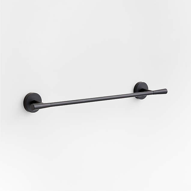 Tapered 6" Matte Black Cabinet Drawer Bar Pull + Reviews | Crate & Barrel