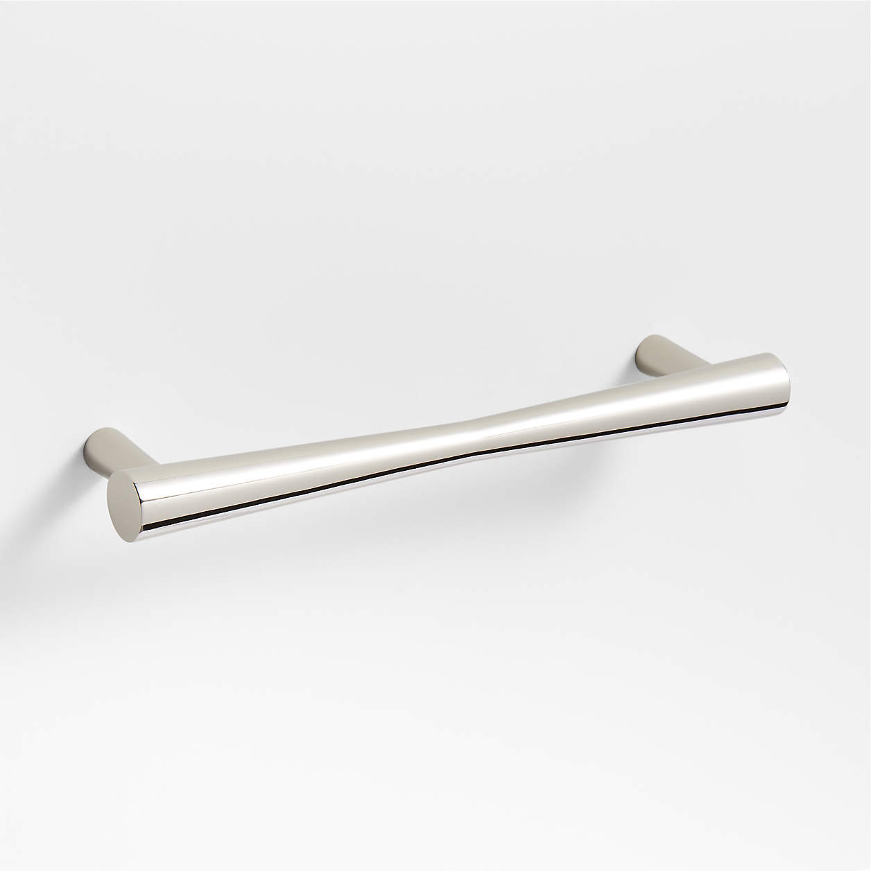 Tapered 6" Polished Chrome Cabinet Drawer Bar Pull | Crate & Barrel