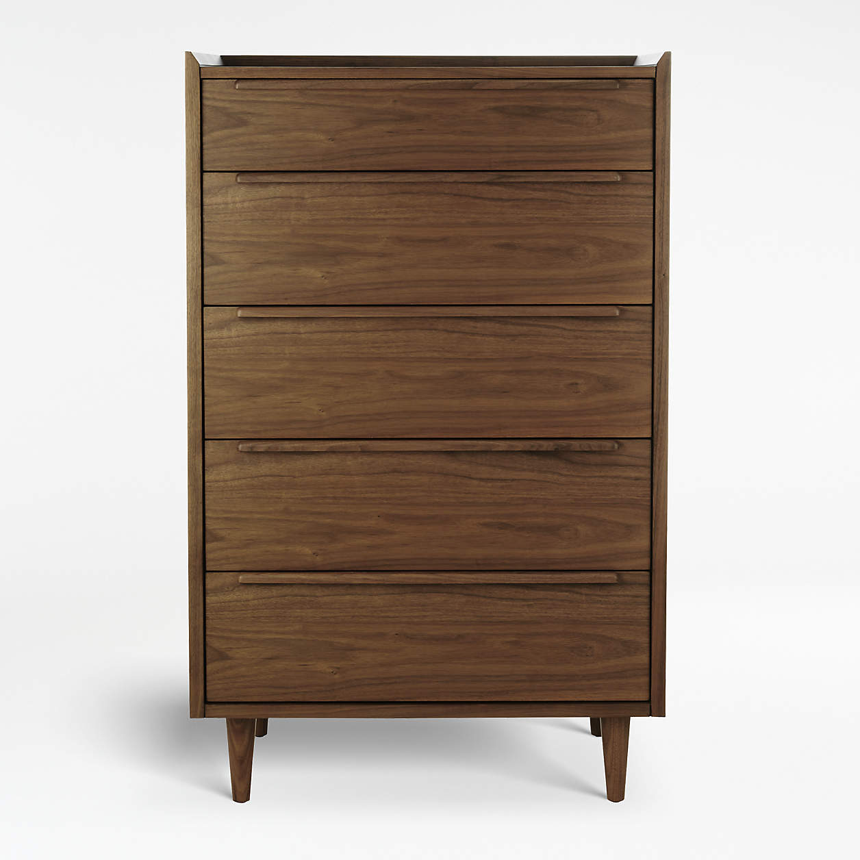Tate Walnut 5-Drawer Chest | Crate & Barrel