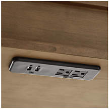 Tate Walnut Bookcase Desk with Outlet + Reviews | Crate & Barrel Canada