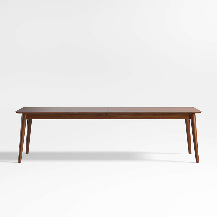 Tate 108"-144" Walnut Wood Extendable Dining Table + Reviews | Crate ...