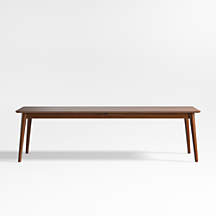 Tate 108"-144" Walnut Wood Extendable Dining Table + Reviews | Crate ...