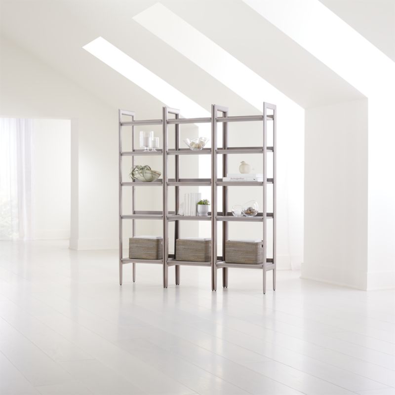 Tate Stone Bookcases, Set of 3 | Crate & Barrel