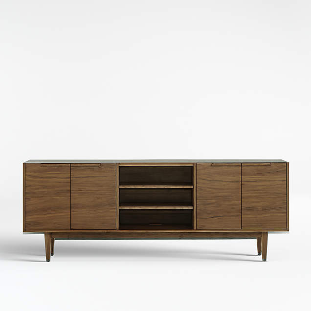 Tate Walnut Bookcase Desk with Outlet + Reviews | Crate & Barrel Canada